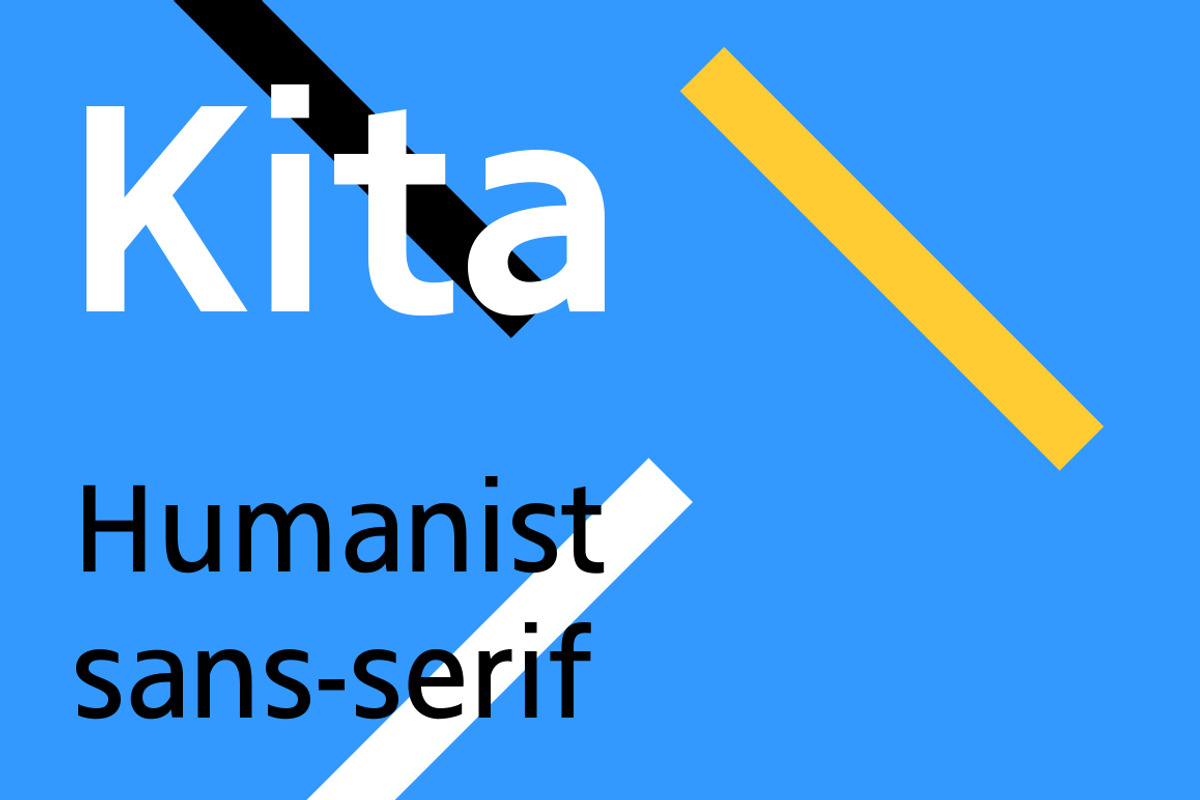 Kita - Humanist sans-serif typeface, a Sans Serif Font by linorusso