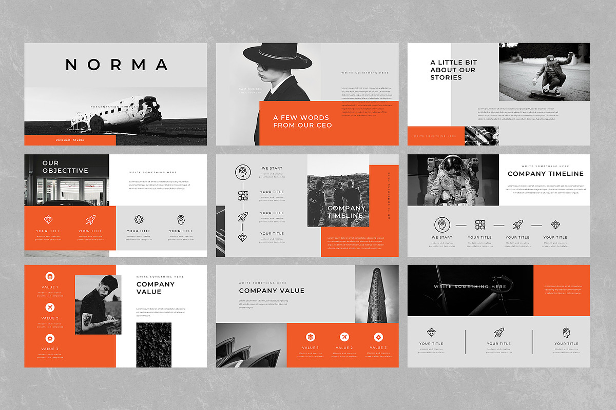 Norma - PowerPoint Template, a Presentation Template by Bervisual