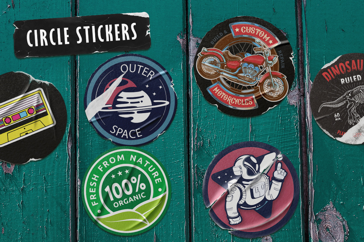 Peeled Sticker Mockup