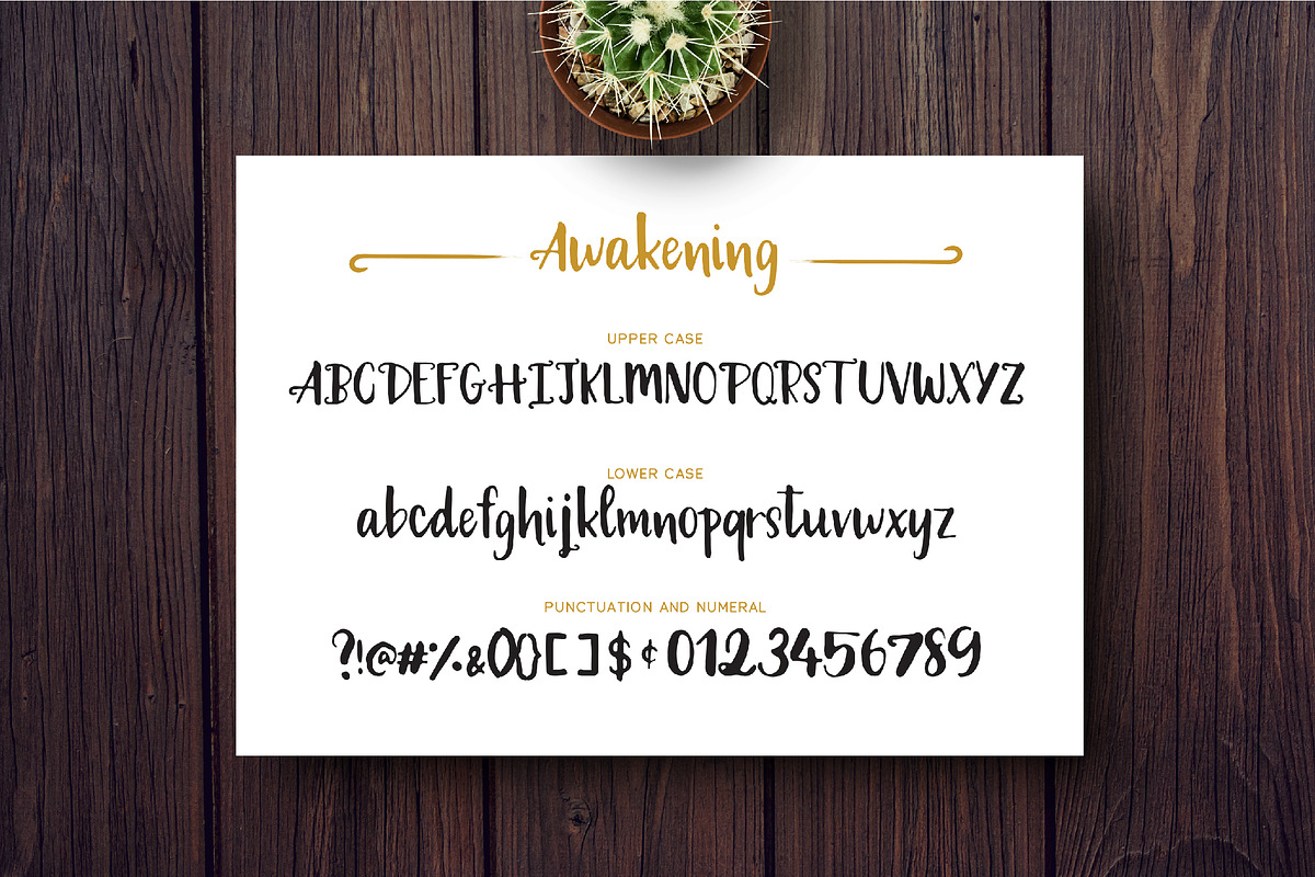 Awakening | Handwritten Font, a Script Font by Cottonwood312
