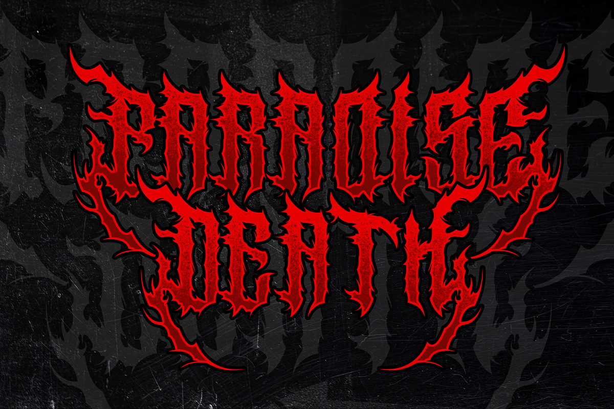 SabsoR Metal Horror Font, a Blackletter Font by dansdesign