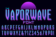 Lettering Design: Vaporwave Alphabet, an Object Graphic by Mysterylab ...