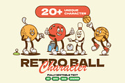 Retro Ball Character