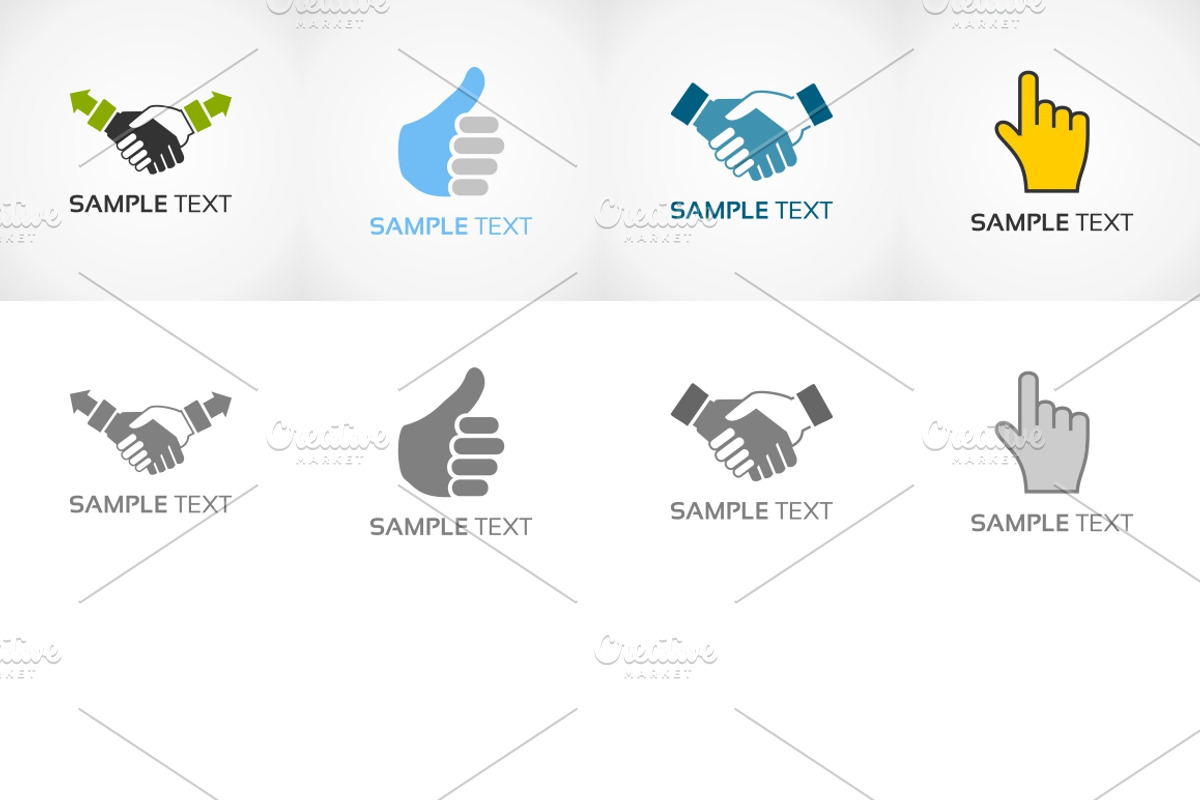 Hand logo, a Branding & Logo Template by Vector