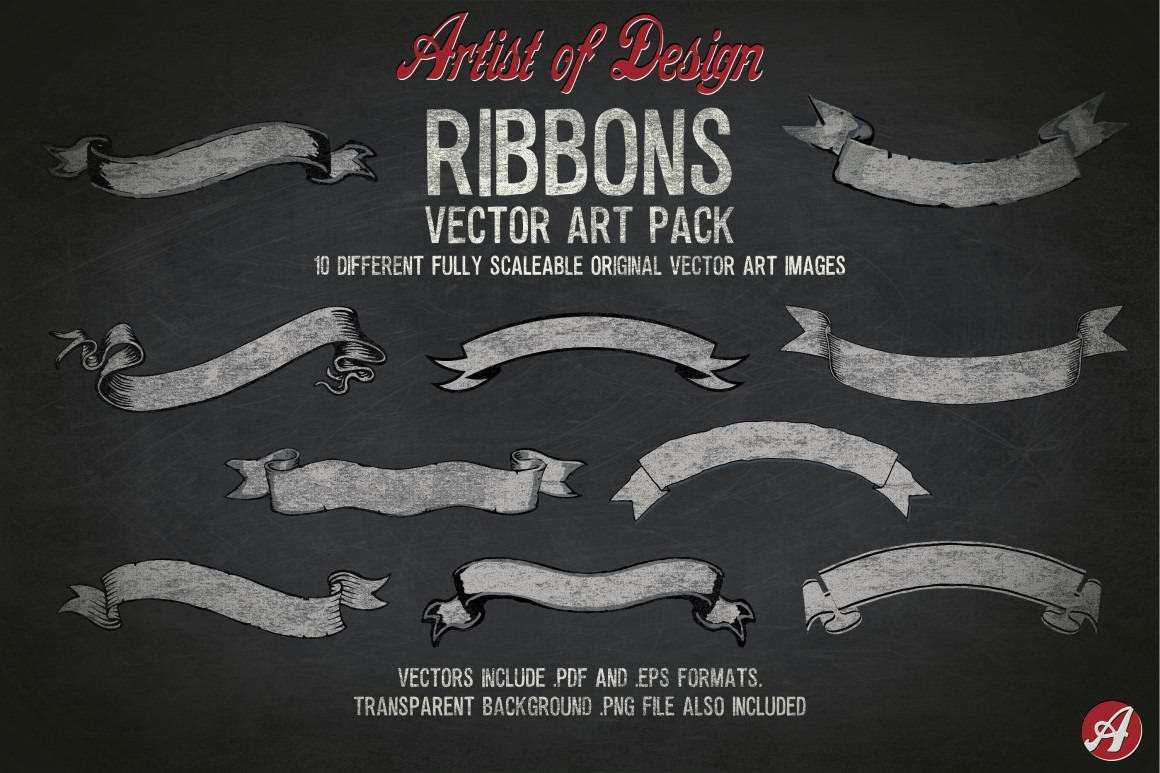 Vector Clip Art Ribbons | Illustrations ~ Creative Market