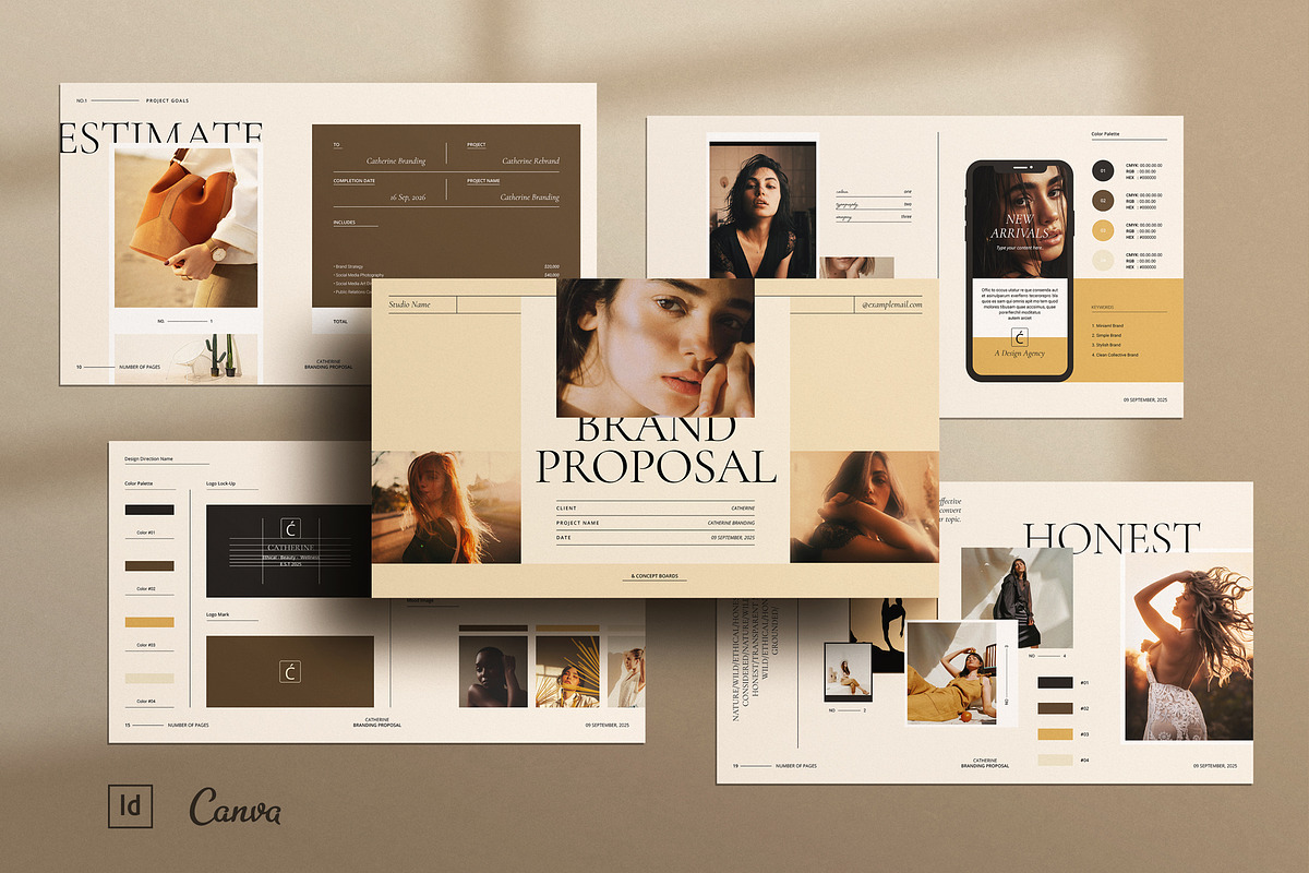 Proposal with Concept Boards Design, a Presentation Template by ...