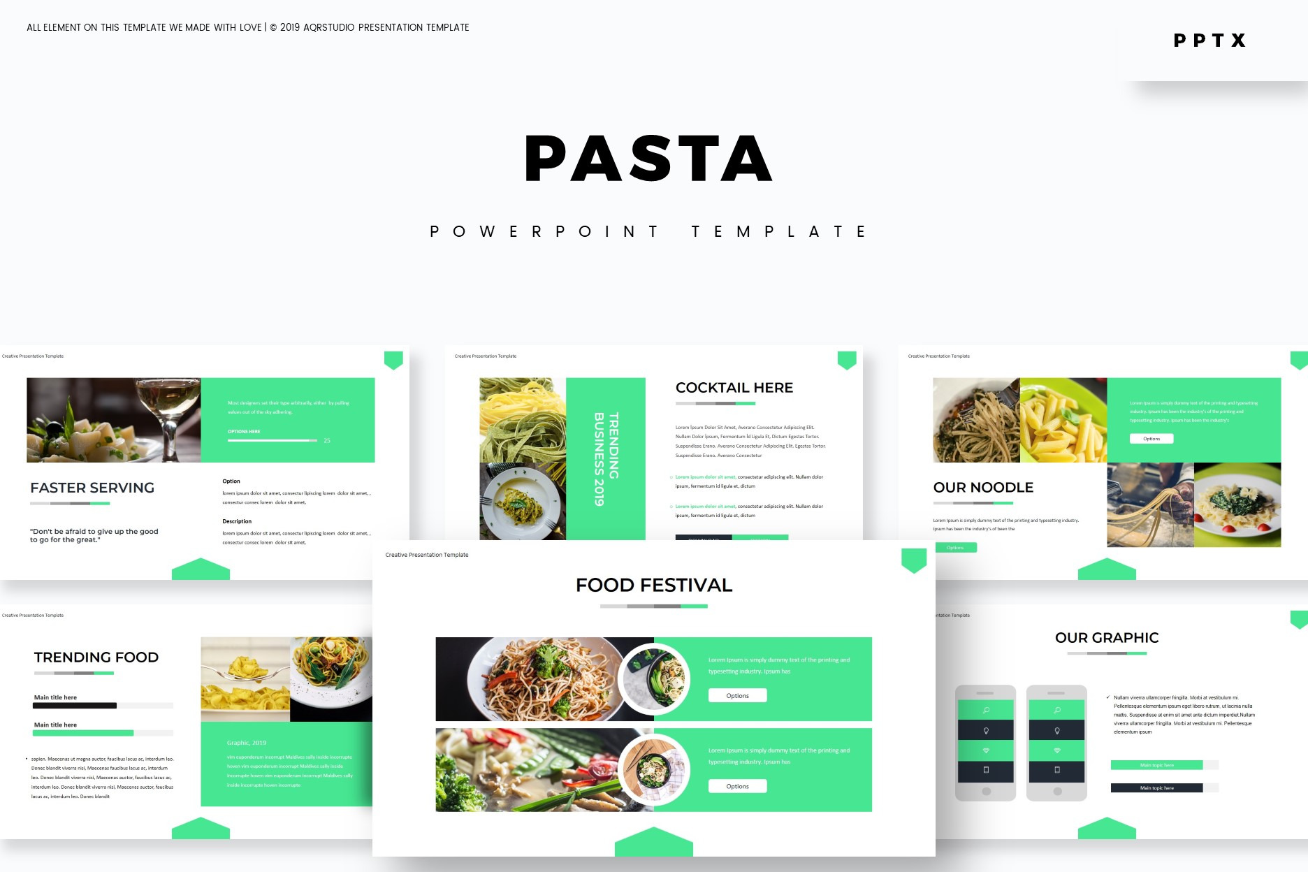 Pasta - Powerpoint Template, a Presentation Template by AQR Studio