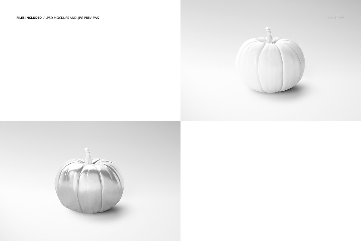 Halloween Pumpkin Mockup Set, a Product Mockup by creatsy2