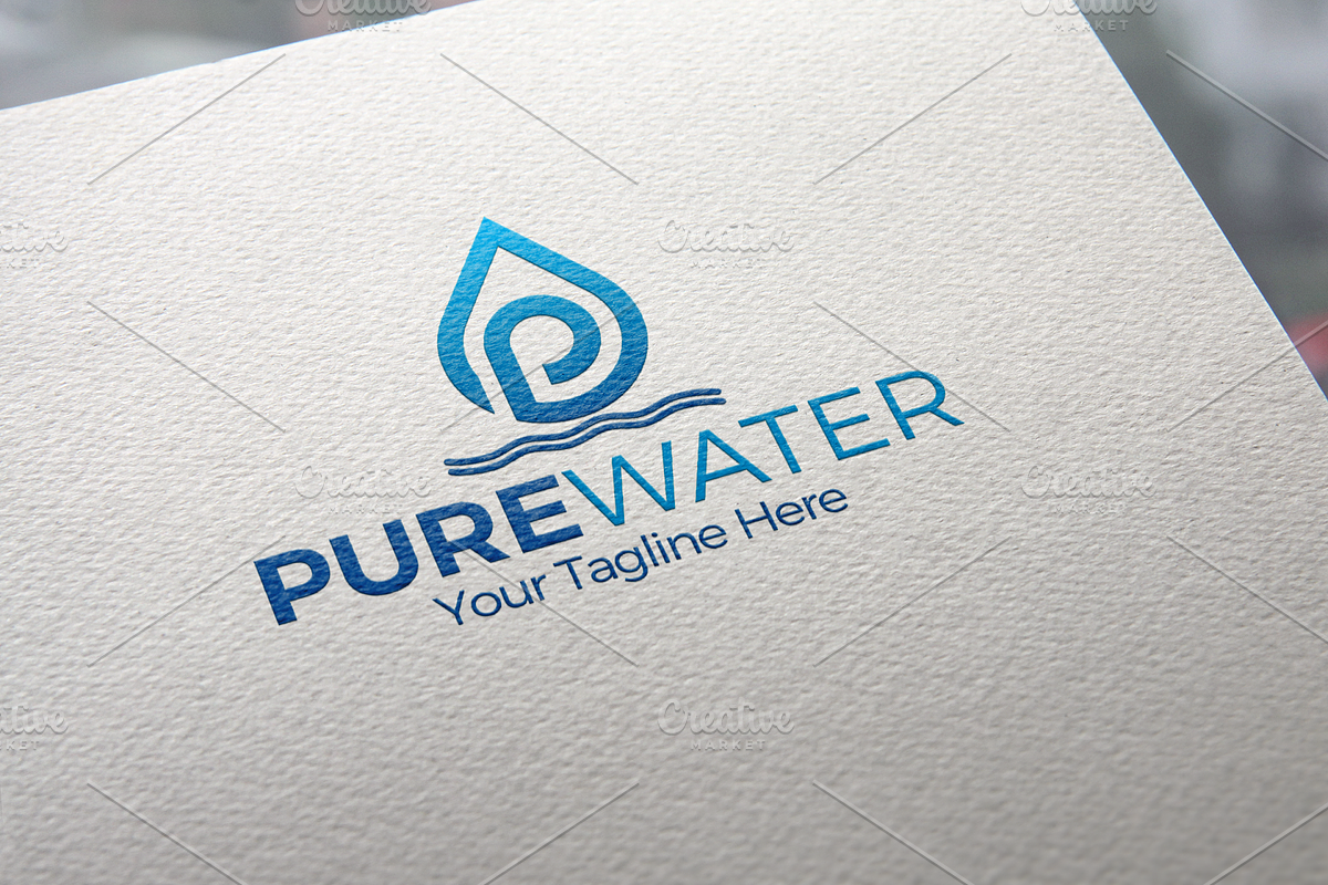 Pure Water Drop Logo, a Branding & Logo Template by REDVY CREATIVE