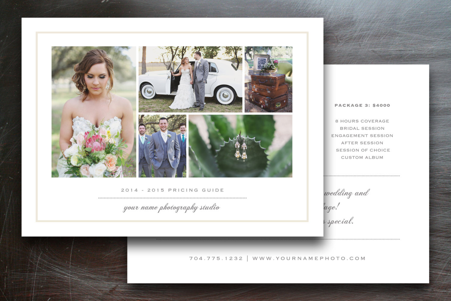 Wedding Photography Pricing Guide, a Brochure Template by roselindoco
