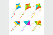 Colorful Kite Set. Vector | Graphic Objects ~ Creative Market