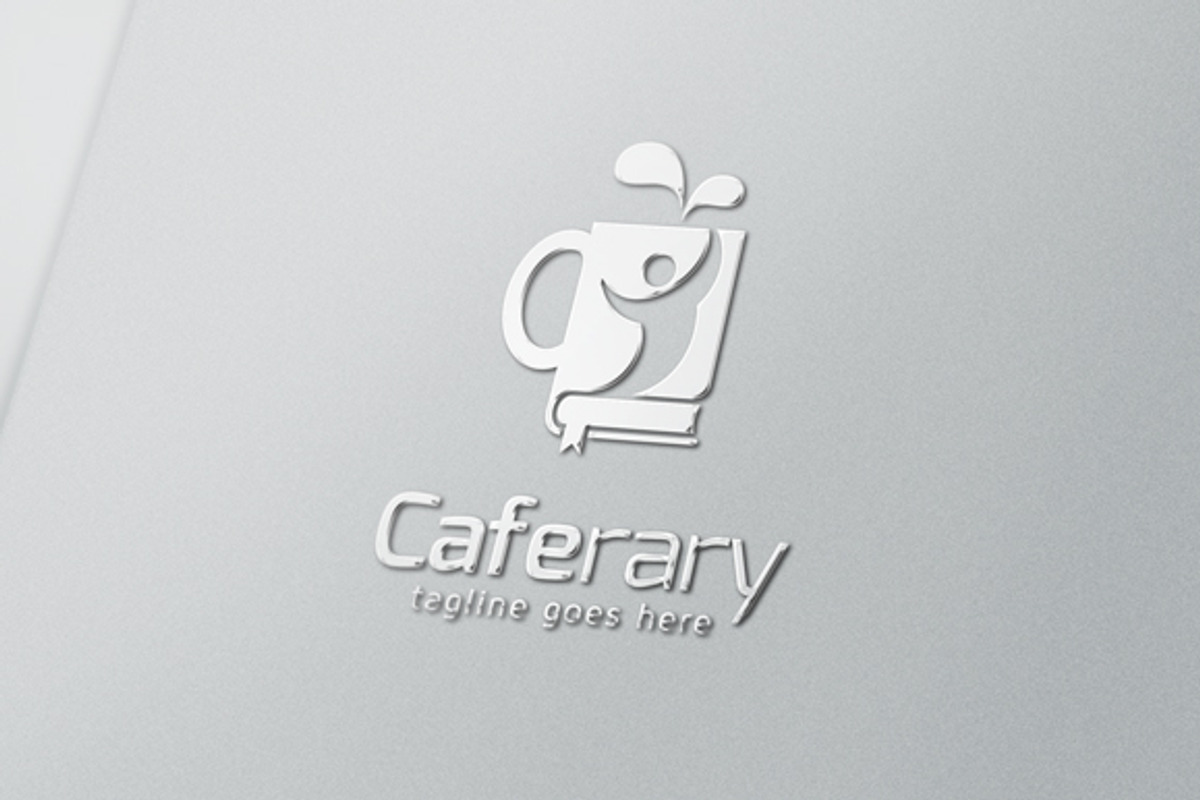 Cafe Library Logo Template, a Branding & Logo Template by gunaonedesign