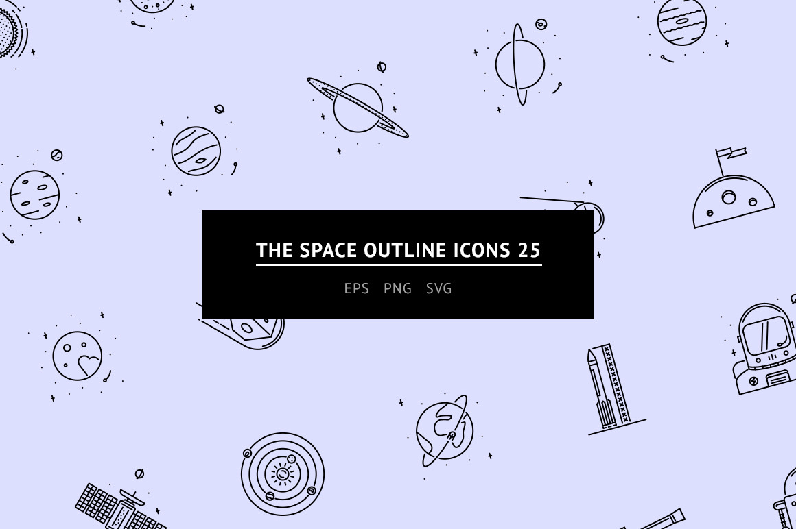 The Space Outline Icons 25, an Outline Icon by Last Spark