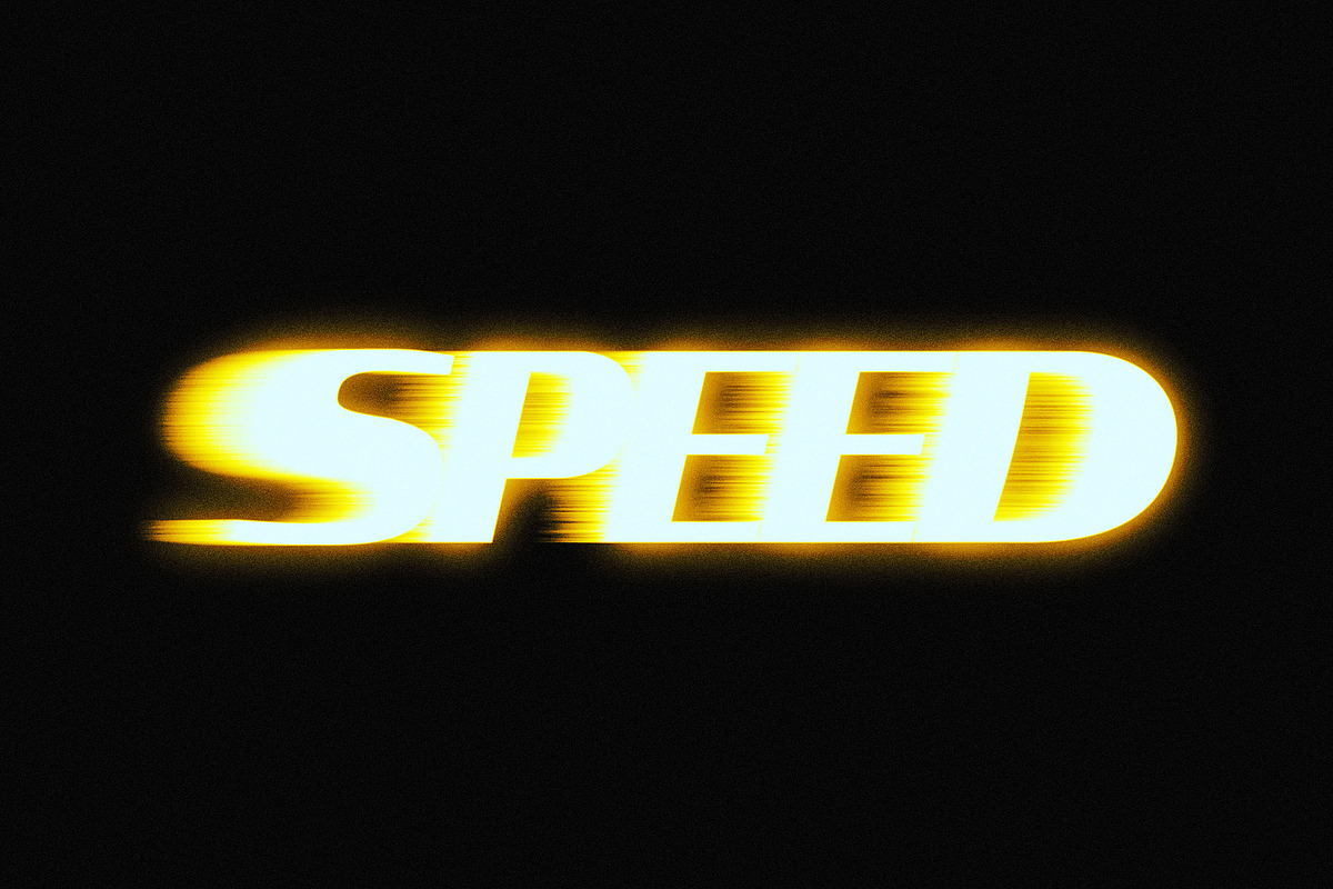 Speed Racer Text Effect, a Mockup by Design Squad