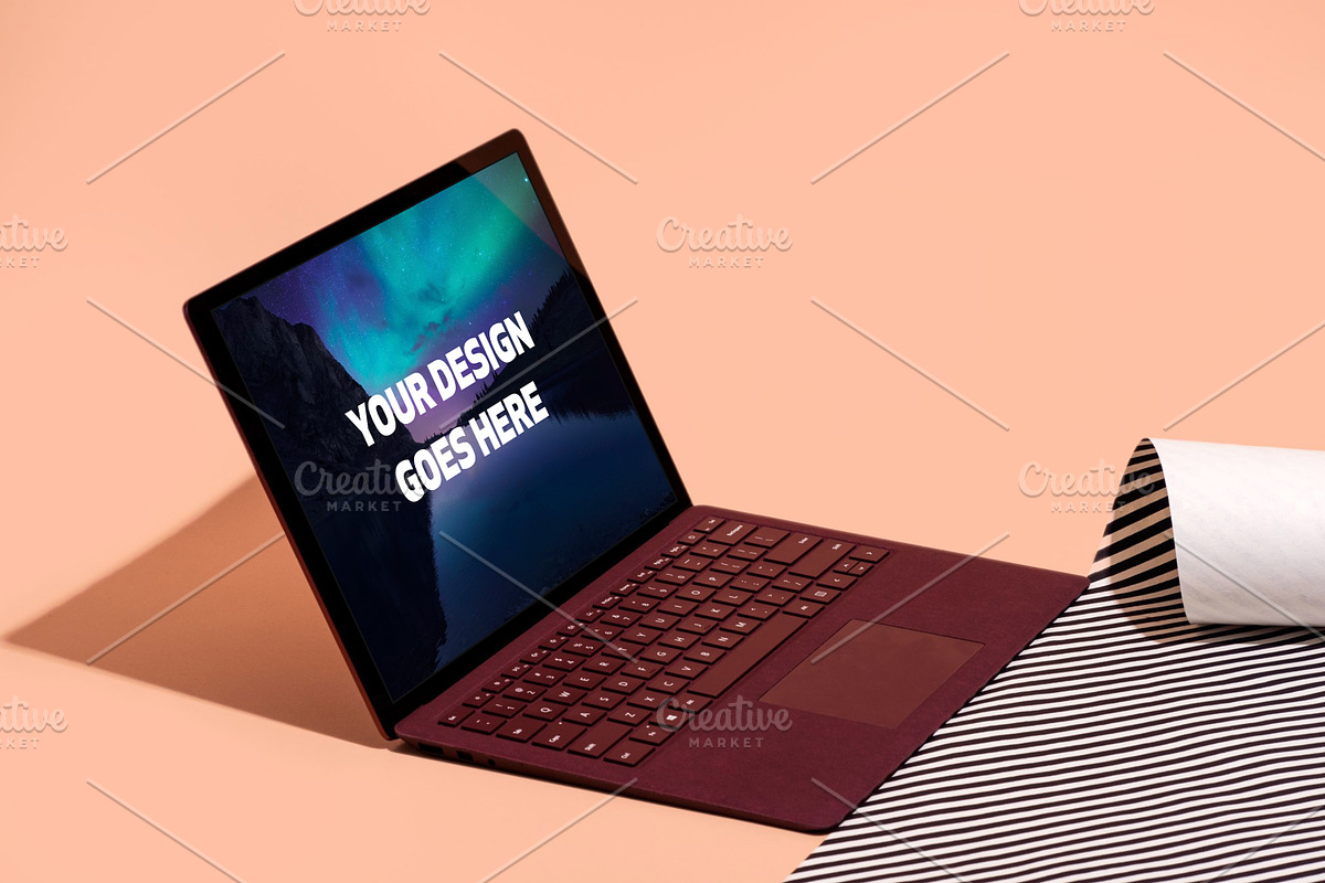 Microsoft Surface Laptop Mock-ups, a Device Mockup by vraiana ...