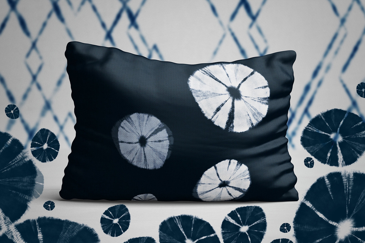 Shibori Watercolor Tie Dye Stamps, a Brush Add-On by OlgaRom