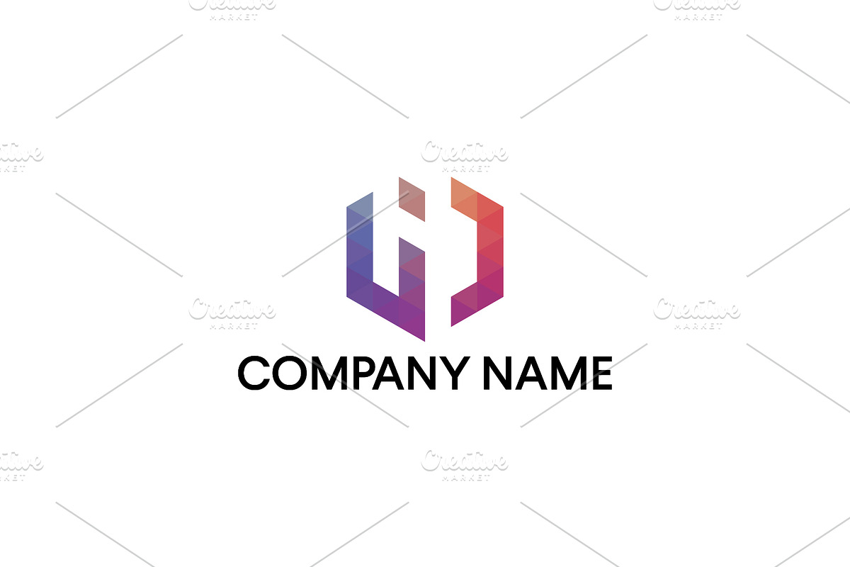 Geometric logo design, a Branding & Logo Template by GranzCreative