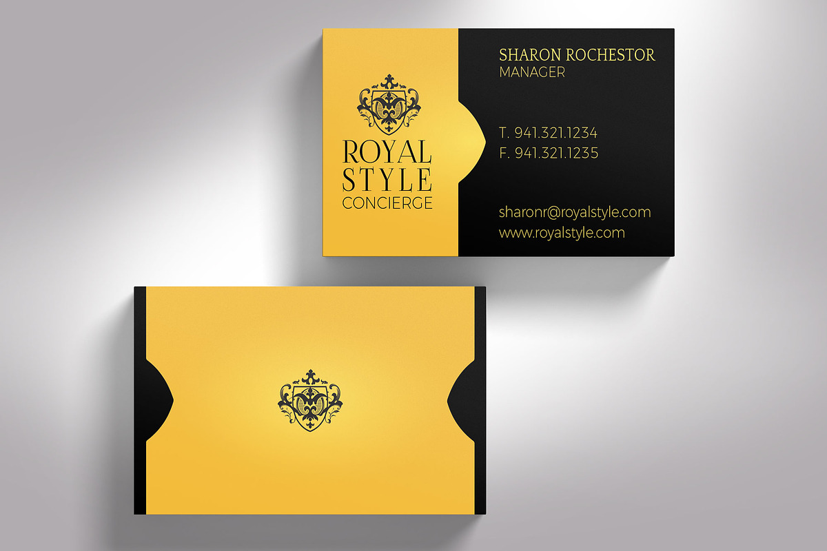 Concierge Business Card Canva Template