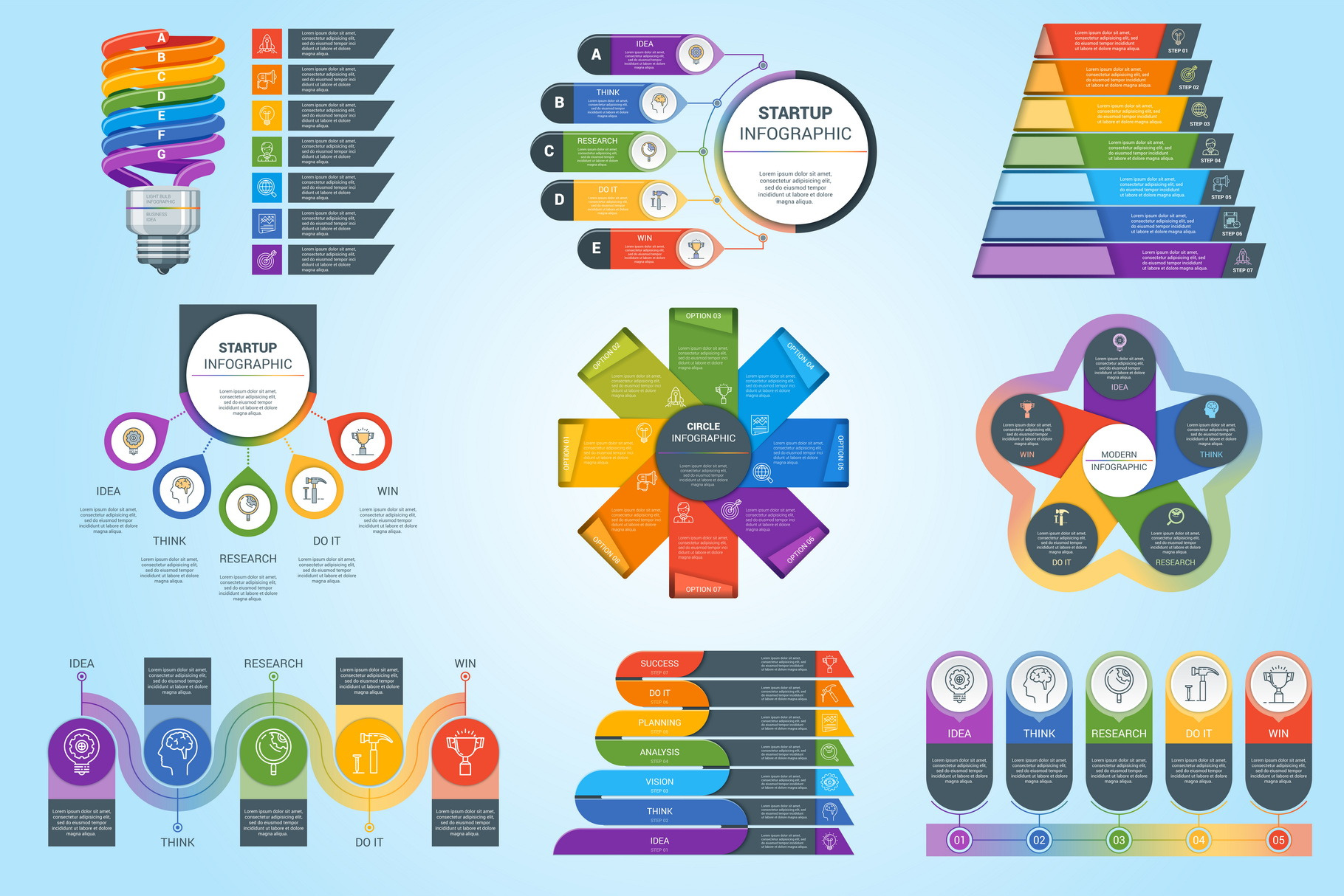 Modern infographics set, a Technology Illustration by Genestro Shop