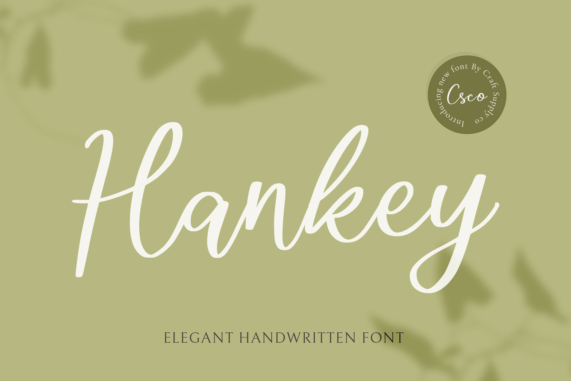 Hankey - Handwritten Font, a Script Font by Craft Supply Co.