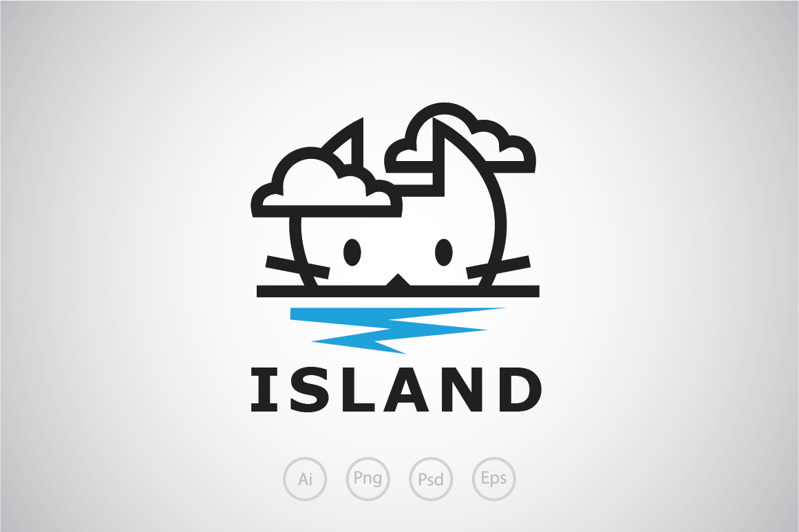 Cat Island Logo Template, a Branding & Logo Template by Heavtryq Design
