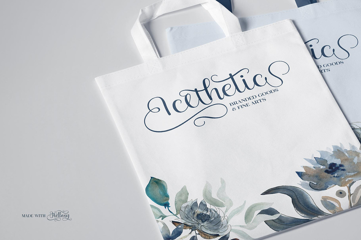 Hellony Typeface, a Script Font by alit design