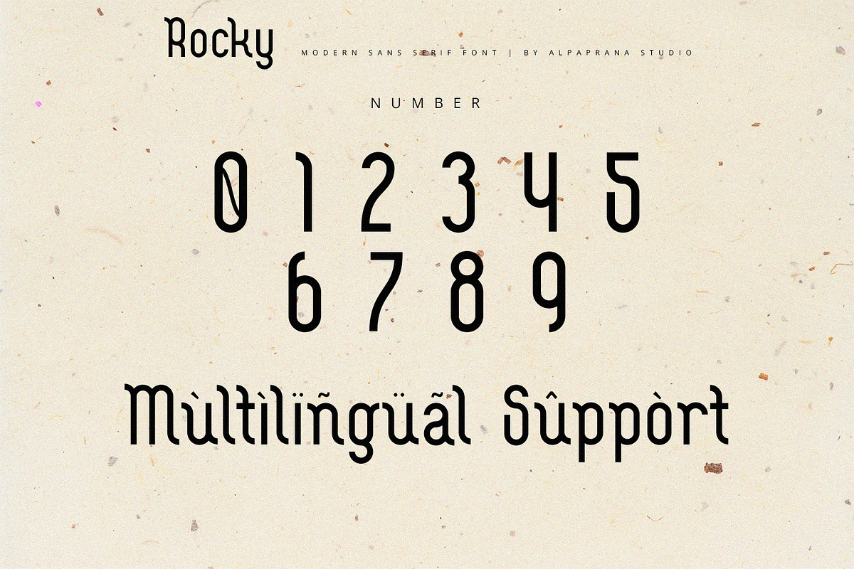 Rocky Display - Modern Sans Serif Font