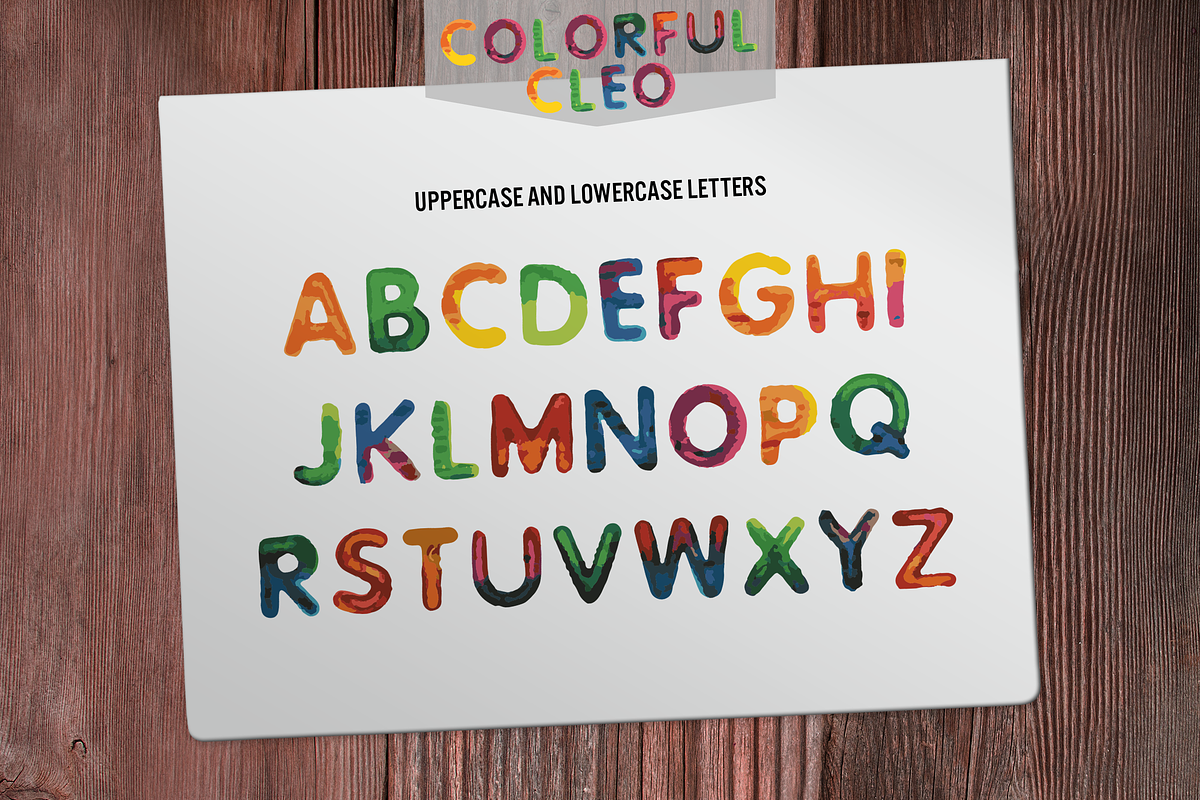 Colorful Cleo - Color Font, a Sans Serif Font by Studio FabianFischer