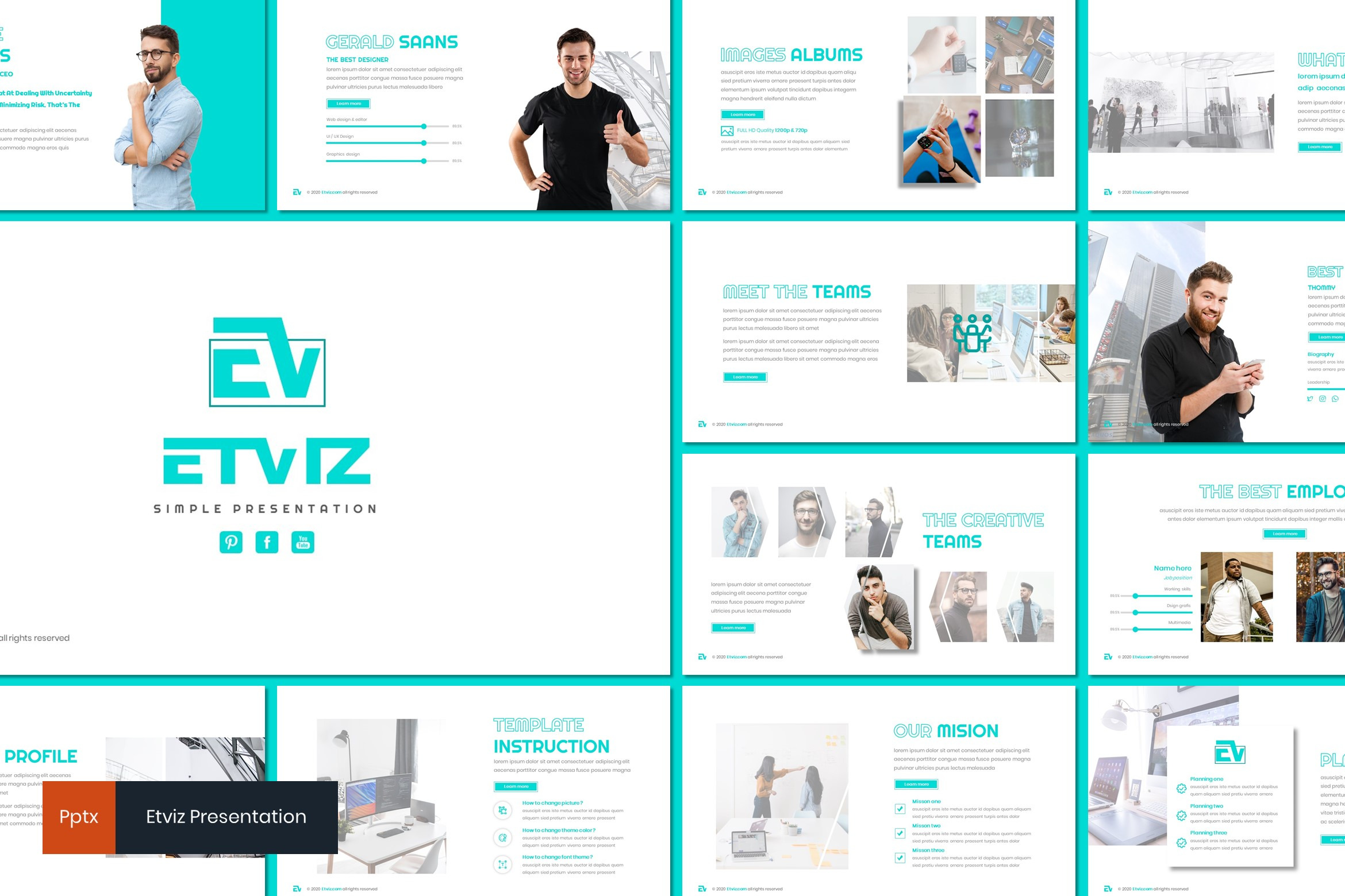 Etviz - Powerpoint Template, a Presentation Template by inspirasign