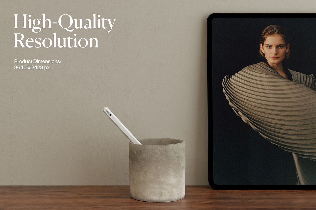 Wood Ipad Pro Mockup, an iPad Mockup by Taste