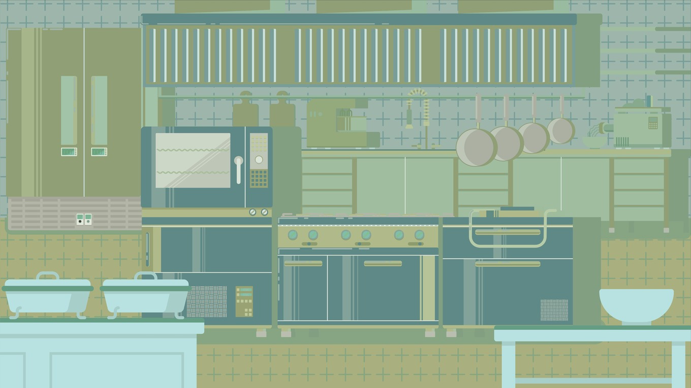 Kitchen flat illustration, an Object Graphic by YashkovskiyMD