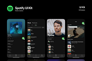 Spotify UI Kit, a Social Media Template by Defects