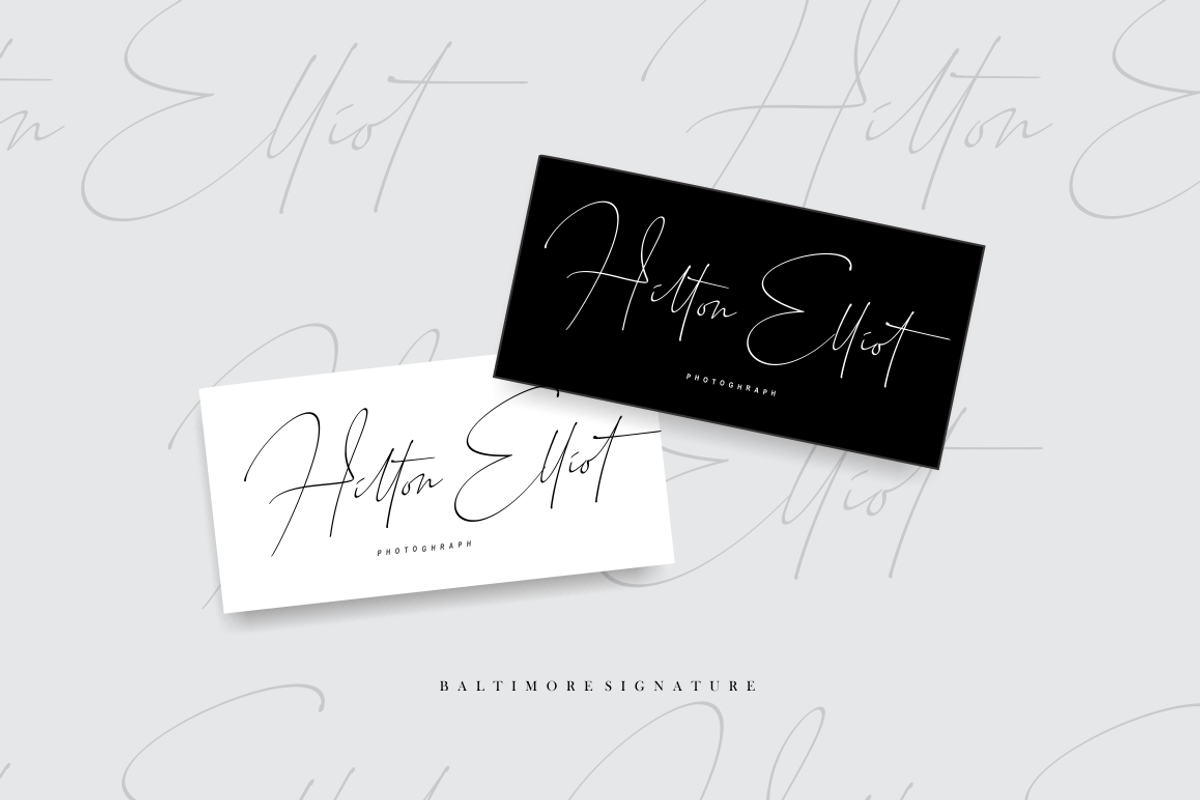 Baltimore - 4 Font Family, a Script Font by Sronstudio | Creative Market