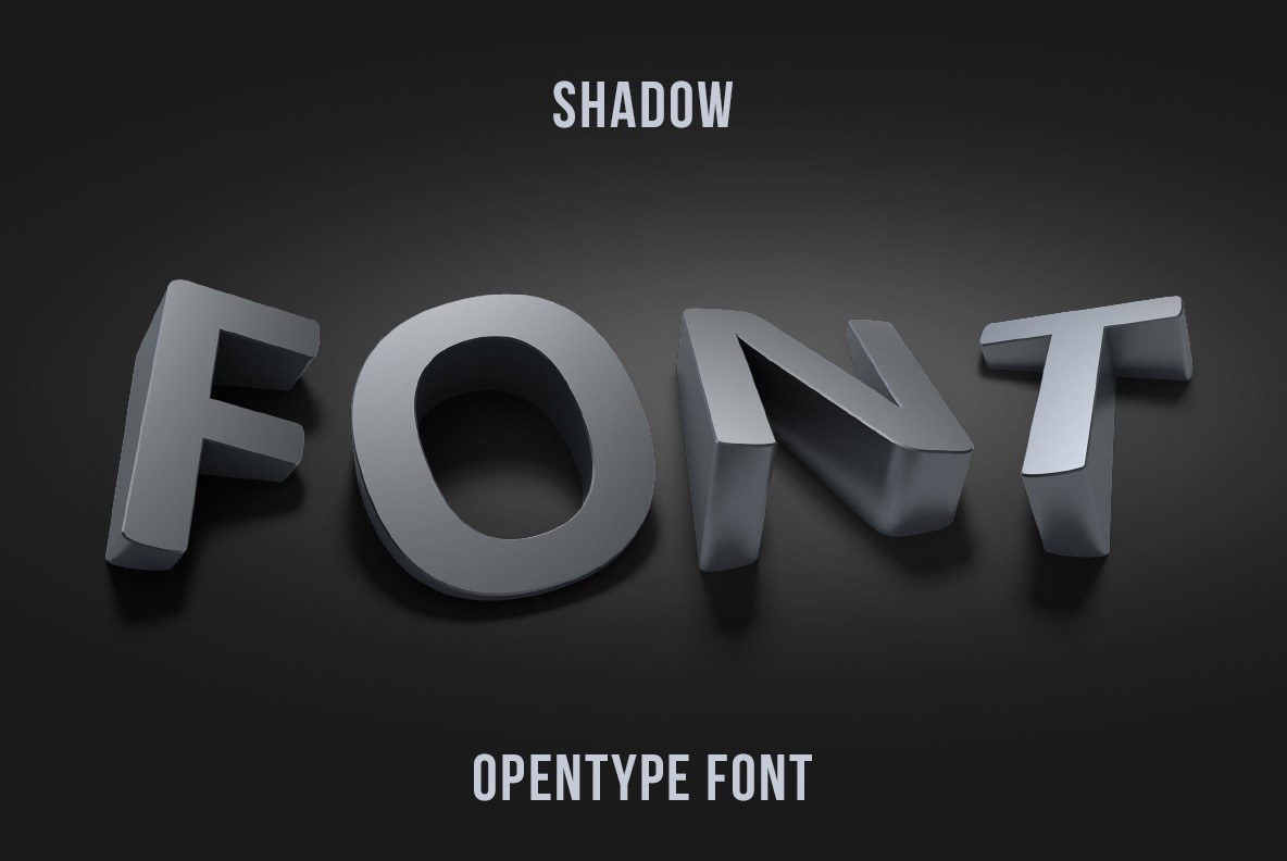Shadow Font, a Font by Handmadefont | Creative Market