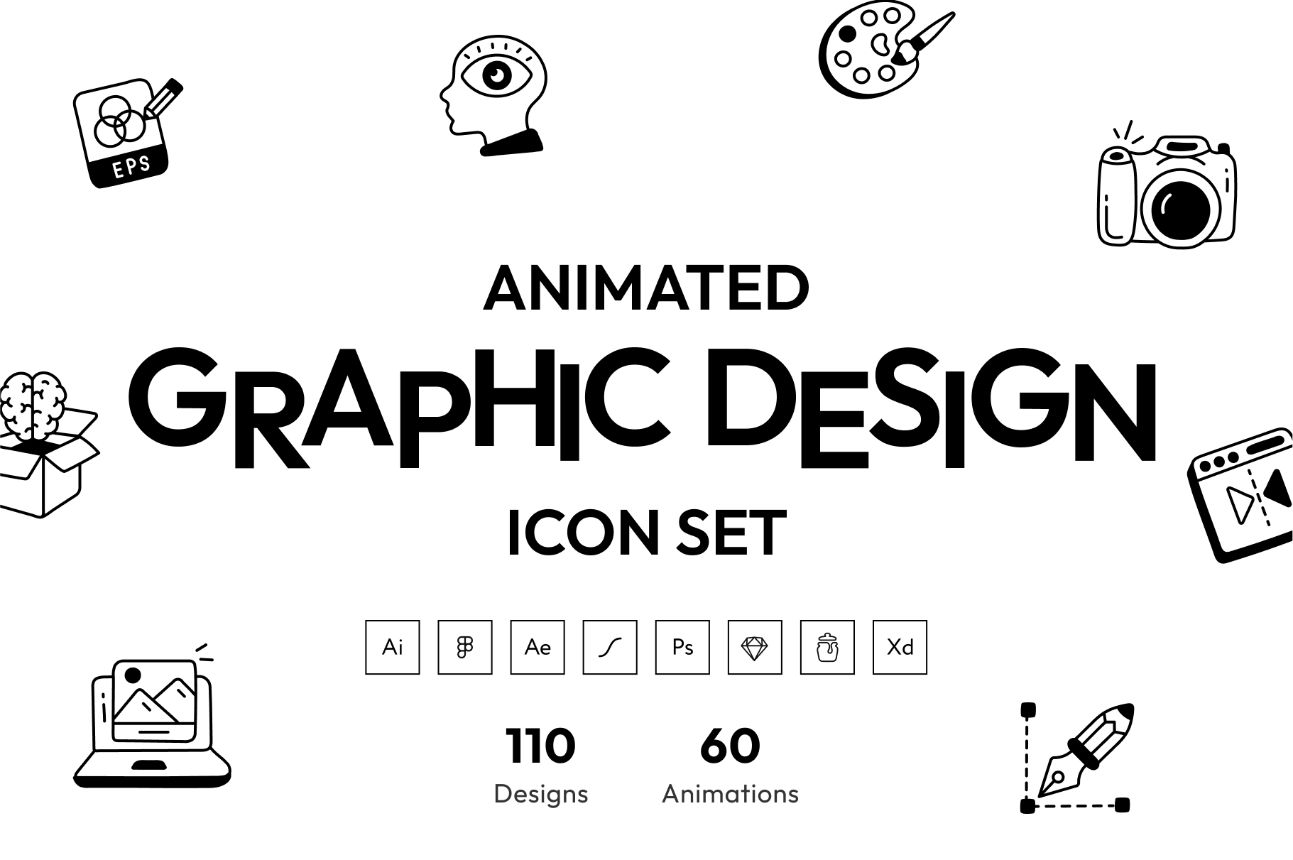 Graphic Design Icon Set