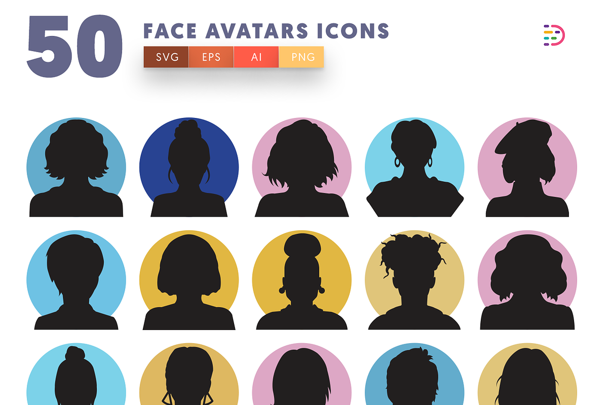 Face Avatars Icons | Download SVG, PNG, EPS Icons