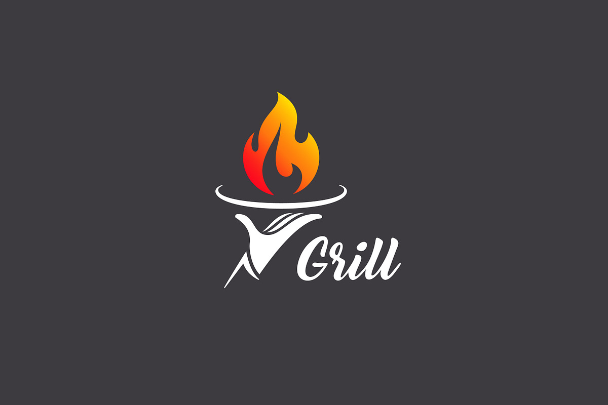 Grill Logo, a Branding & Logo Template by IKarGraphics