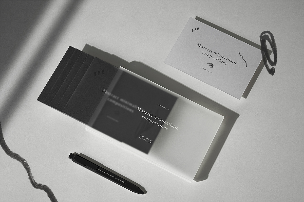 Minimal Abstract Compositions, an Object Graphic by Maisonirene