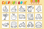 Coloring book or page for kids, an Illustration by Visual-Content