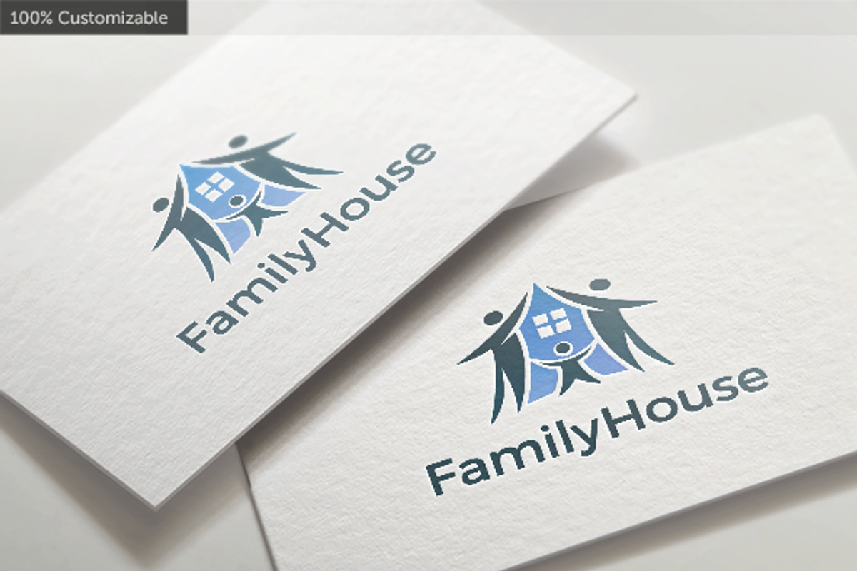 Family House Logo Template, a Branding & Logo Template by LogoBuy