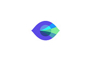 Abstract colorful eye sight logo, a Branding & Logo Template by Bureau