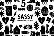 SASSY Elements&Patterns, a Pattern Graphic by Katerina Osa