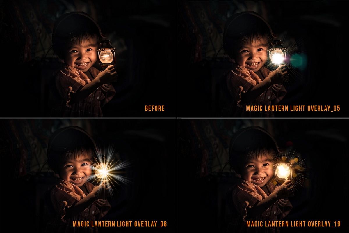 15 Lantern light PNG Overlays, a Layer Style Add-On by Walllow Creatives