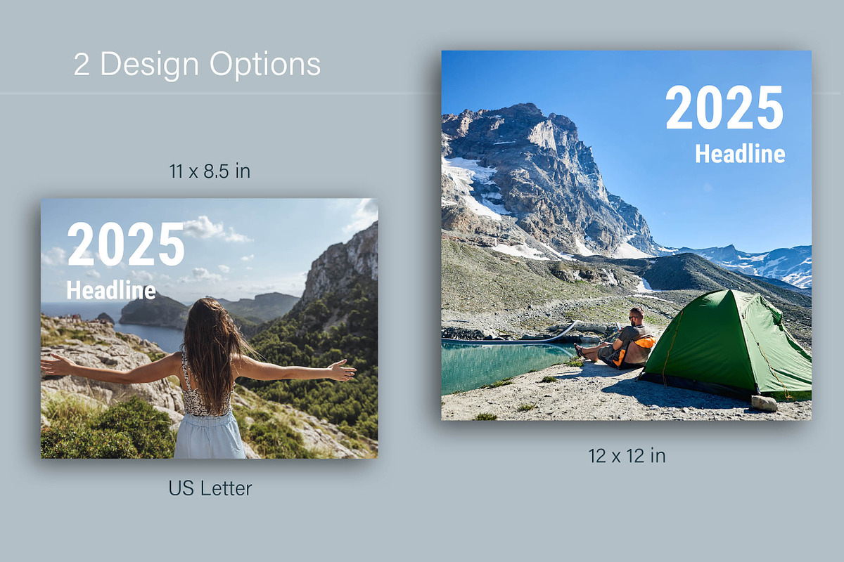 2025 Calendar InDesign Templates, a Brochure Template by R-studio