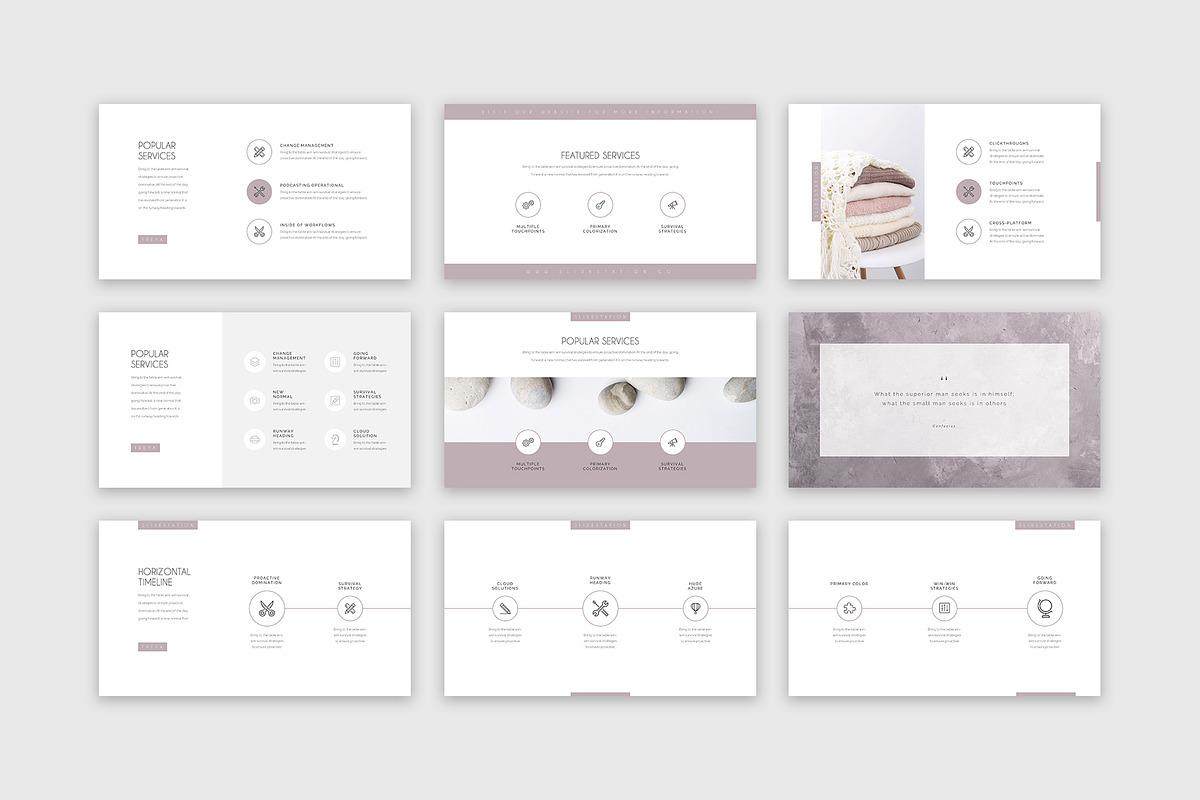 Freya PowerPoint Presentation, a Presentation Template by SlideStation