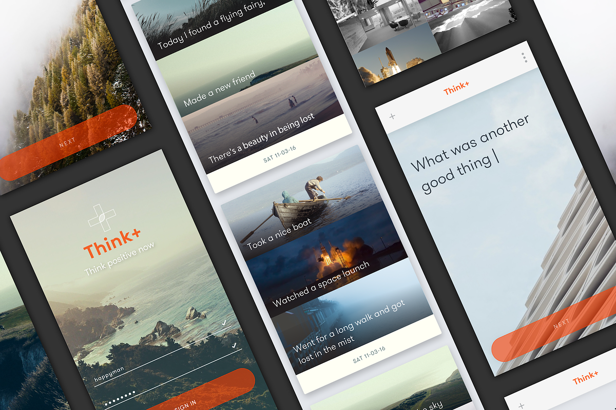 Minimal Mobile App Mock-ups, an iPhone Mockup by Delightful Design