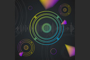Music Background Colorful . Vector | Technology Illustrations ...