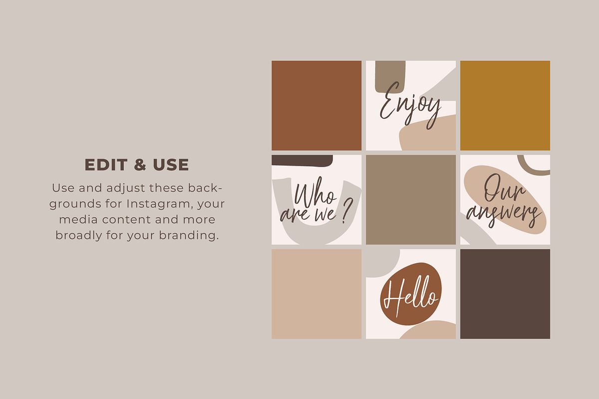 Abstract Organic Background Kit