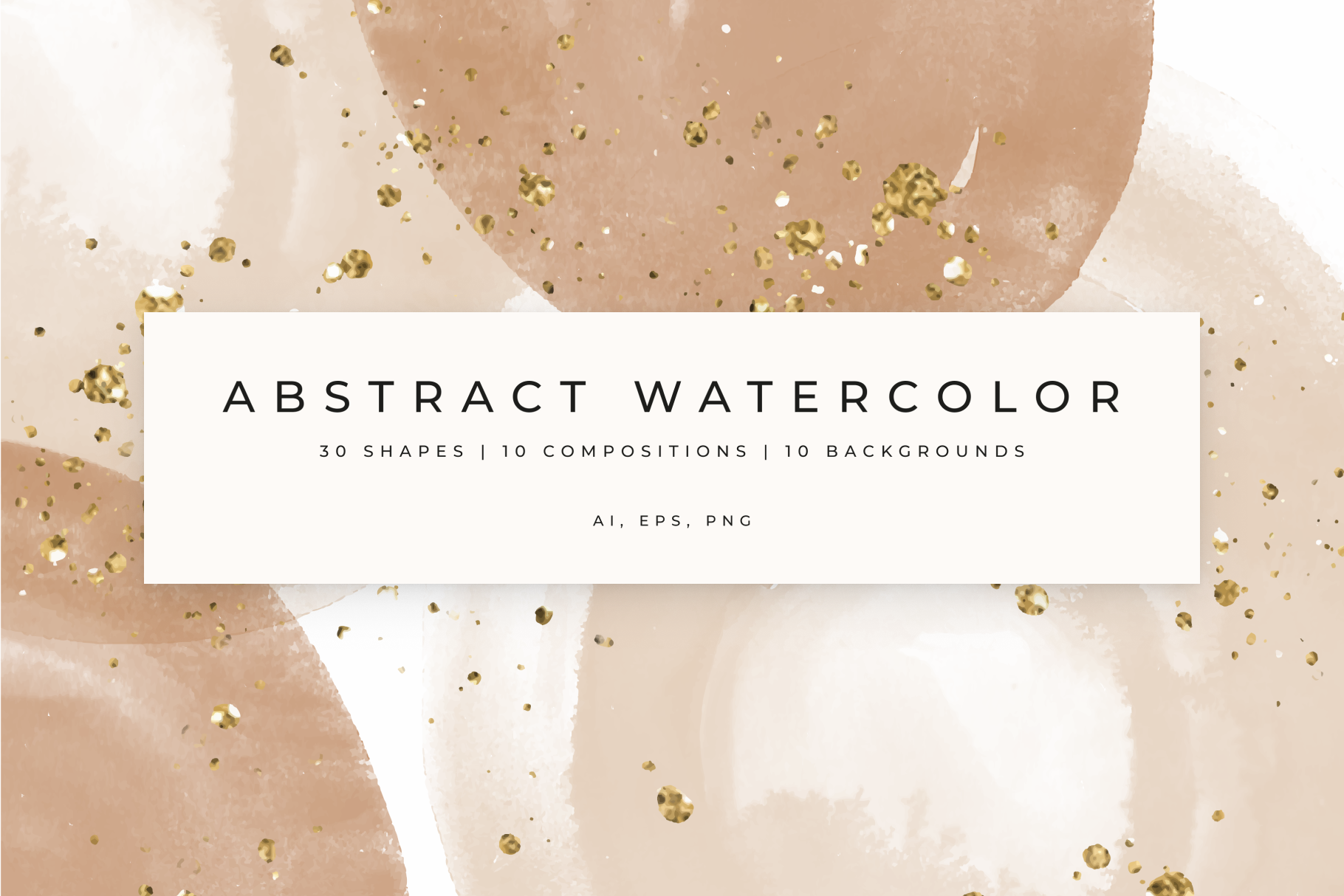 Abstract Watercolor Shapes, an Object Graphic by Promo Graphics