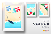Sea & Beach Posters | Flyer Templates ~ Creative Market